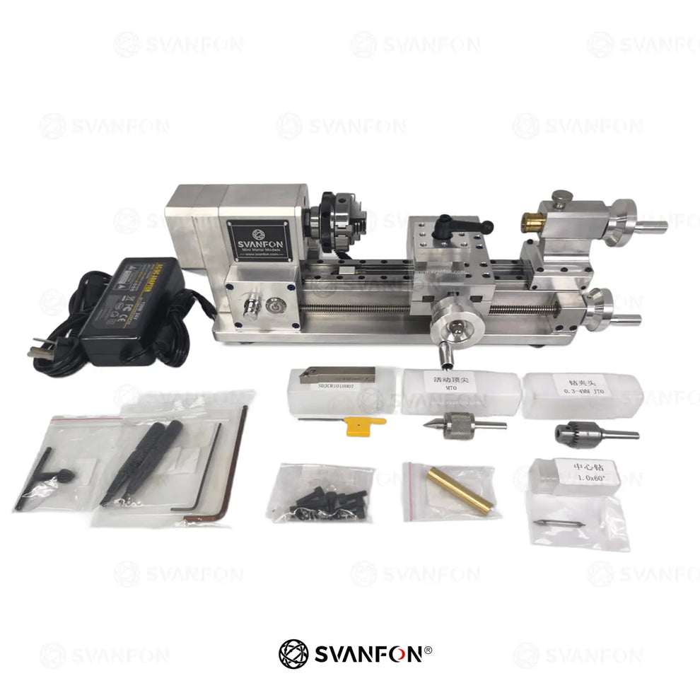 Mini Metal Lathe – Micro Tabletop Lathe for DIY Metalworking – SvanFon ...