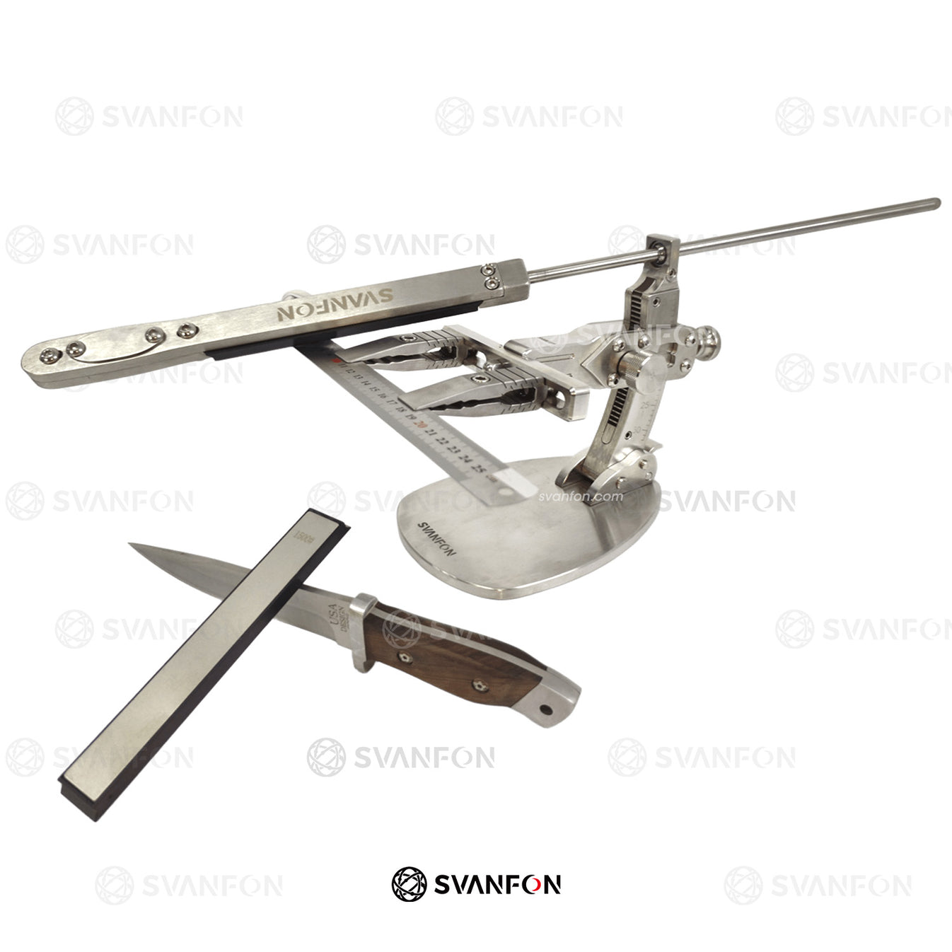 Stainless Steel Fixed Angle Knife Sharpener – Precision Manual ...