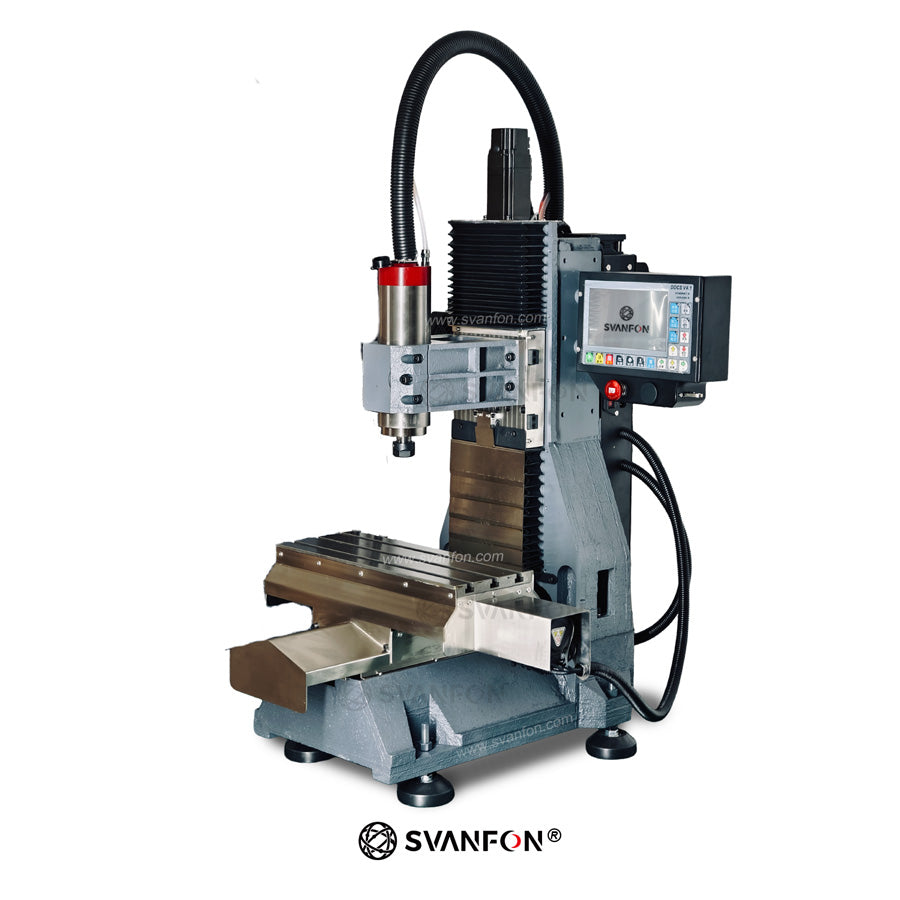Mini CNC Milling Machine – Metal Engraving & Cutting Mill – SvanFon ...