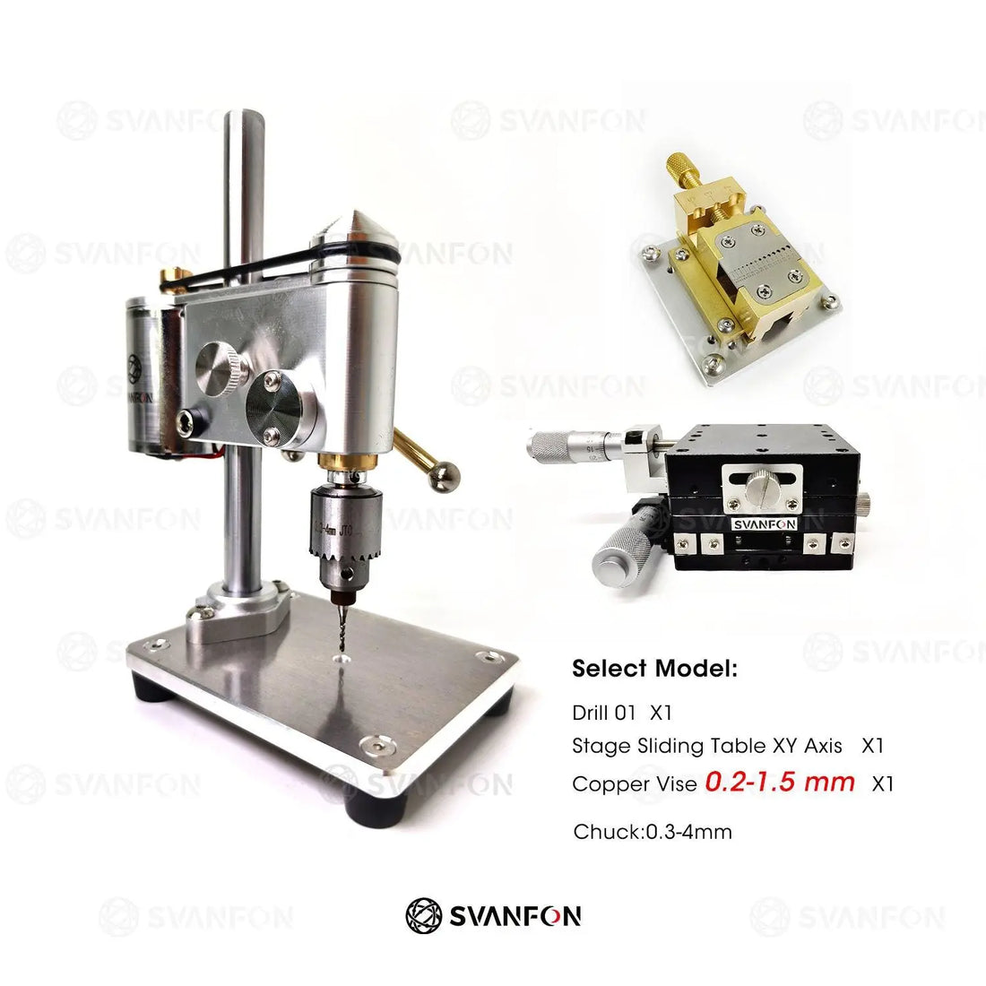 Mini Drill Press 01 – Compact Bench Drilling Machine – SvanFon Mini ...
