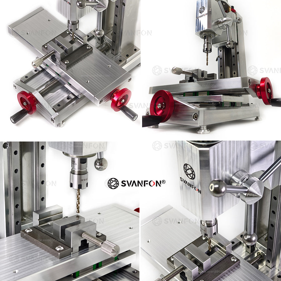 Desktop Small Manual Drilling and Milling Machine | Svanfon mini ...